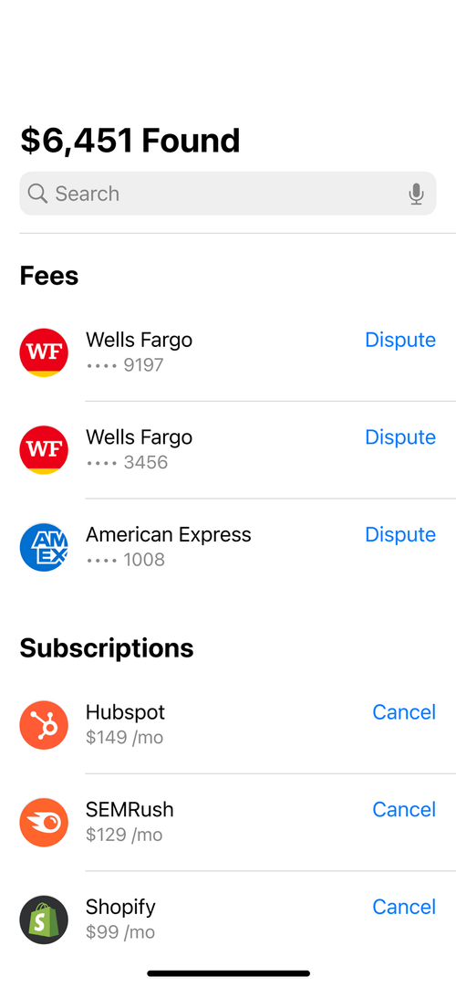 Recoup | Get Refunds on Fees, Subscriptions and Expenses